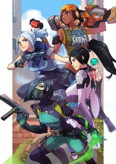 Safebooru 4girls Arm Strap Black Hair Blue Hair Bodysuit Breasts