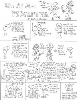 Thinking Errors Comic Book Coloring Book By Jamille Johnson Tpt
