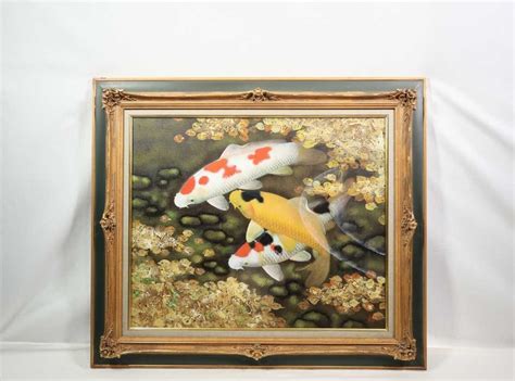 Yahoo オークション 真作 竹内敏彦 大作傑作油彩「錦」画寸 F20 東京