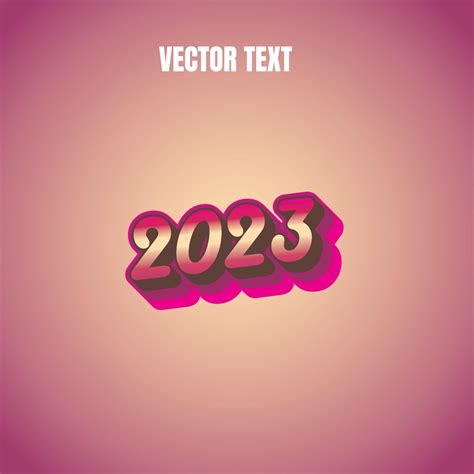 2023 Editable Vector Text Effect 14495070 Vector Art At Vecteezy
