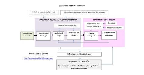Proceso De Gestión De Riesgos Manual De Gestión De Calidad Paso A Paso
