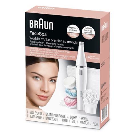 Braun FaceSpa 851 3 in 1 Facial Epilator, White - SE851 | Best price in ...