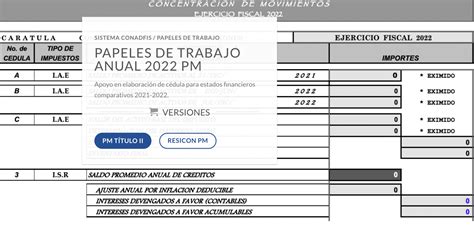 Herramientas Conadfis Papeles De Trabajo Anual 2022 Personas Morales