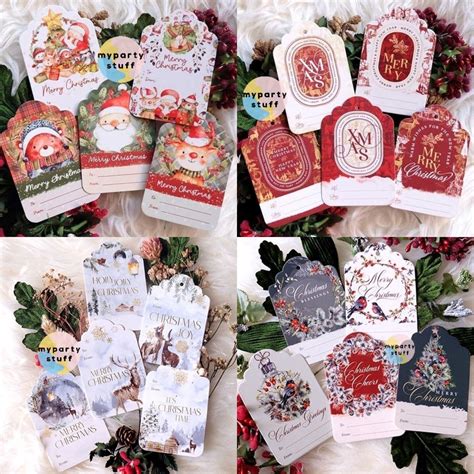 แท็กการ์ดอวยพร แบบแขวน ขนาดเล็ก ลาย Happy New Year Christmas สุ่มสี Shopee Thailand