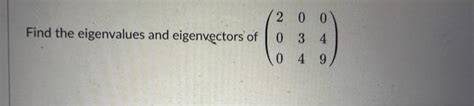 Solved Which Of The Following Matrices Is Ill Conditioned