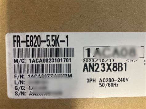 Yahooオークション 2023年製 未開封 三菱 Fr E820 55k 1 インバーター