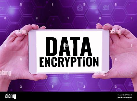 Conceptual Caption Data Encryption Business Approach Conversion Of