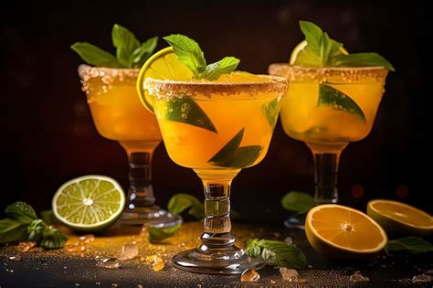 premium ai image lemon mint mojito ai technology generated image