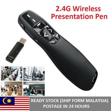 Usb 2 4Ghz Wireless Presenter Red Laser Pointer PPT Remote Control