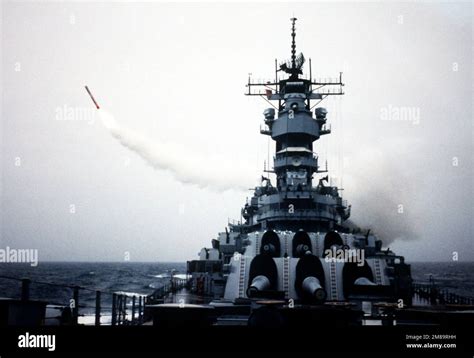 A Bgm 109 Tomahawk Long Range Cruise Missile Rises Into The Air After