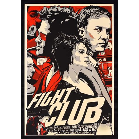 Locandina Fight Club Brad Pitt Edward Norton David Fincher Cat3