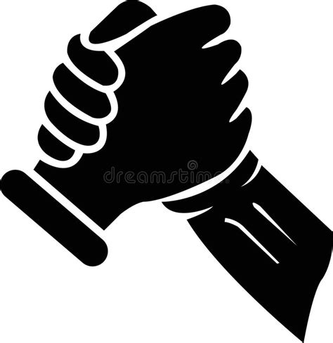 Bro Hand  Image With Svg Vector Cut File For Cricut And Silhouette Stock Illustration