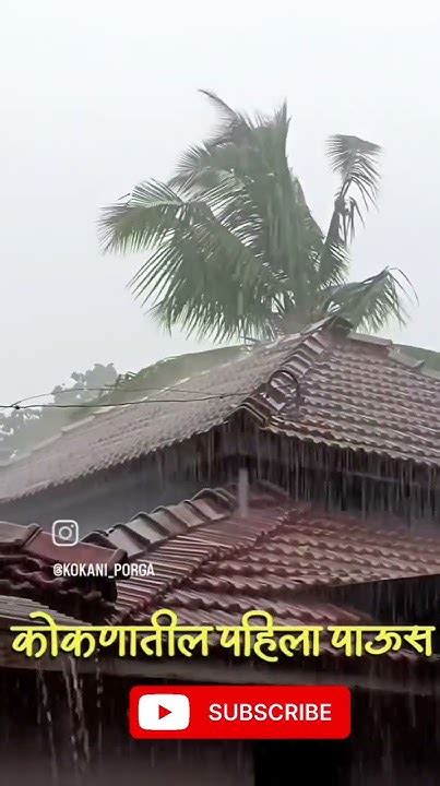 कोकणातील पहिला पाऊस🌧️🌴 Nature Konkanlife Travel Kokanbeauty कोकणी