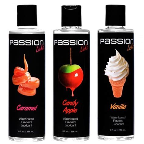 Passion Licks Water Based Flavored Lubricant 8oz Choose Flavor