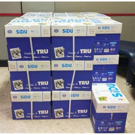 Jual Kertas HVS A4 70 75 Gsm PER KARTON BOX Isi 5 RIM SIDU Paperone