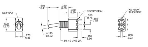 Toggle Switches 1M Series RJS Electronics Ltd