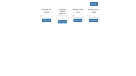 Vuejs 2 Simple Shopping Cart