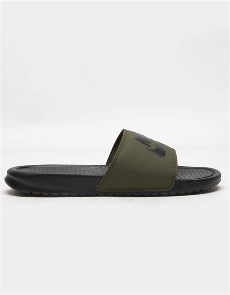 Nike Benassi Jdi Mens Slide Sandals Green Tillys