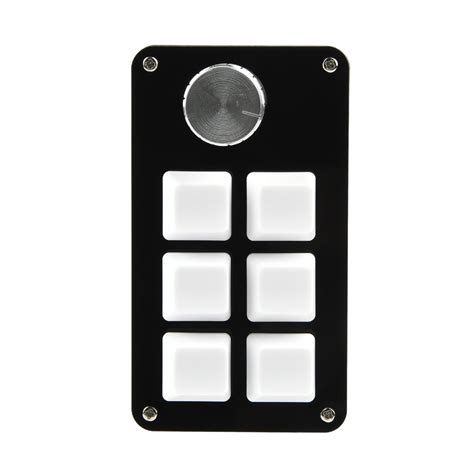 Tierpop Mini Macropad Rgb Programmable Macro Keyboard 1 Knob 6 Keys