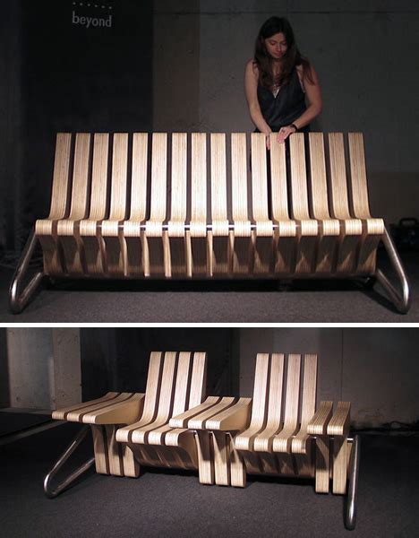 Turning Tables Flexible Wood Seats Flip Into Work Surfaces Designs