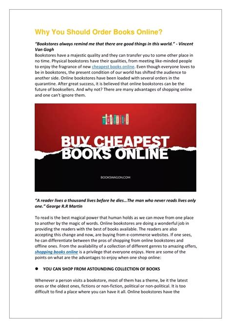 Ppt Why You Should Order Books Online Powerpoint Presentation Free