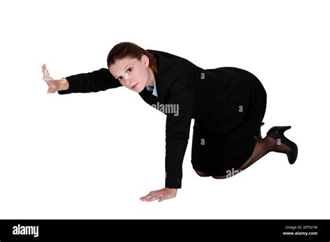 Woman On All Fours Cut Out Stock Images Pictures Alamy