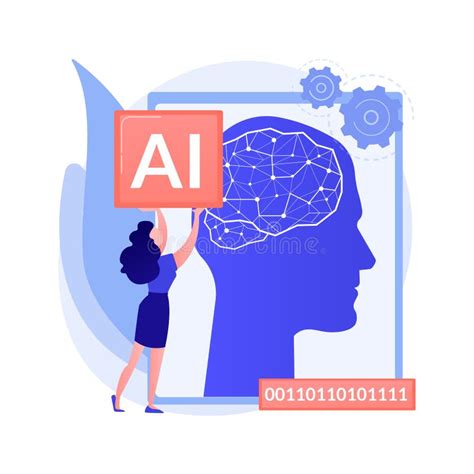 Artificial Intelligence Abstract Concept Vector Illustration Stock