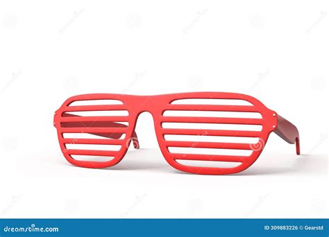 Side View Of Red Shutter Shades Stock Illustration Illustration Of