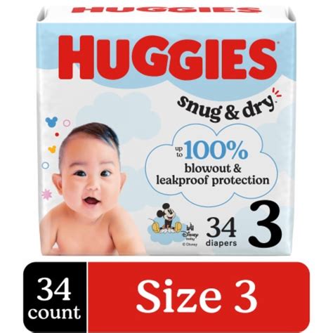 Huggies Snug Dry Baby Diapers Size Lbs Count Kroger
