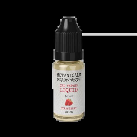 Botanicals Strawberry Cbd Vaping Liquid 500mg Peoples Cbd®