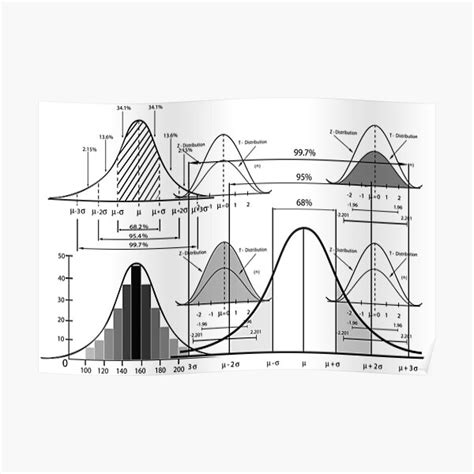 Standard Deviation Diagram With Sample Size Chart Poster By Iamnee Redbubble