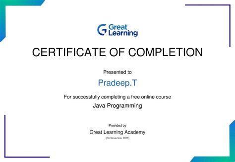 Pradeep T On Linkedin Greatlearning Java Javaprogramming