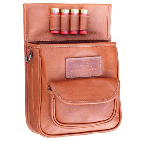 Wild Hare Leather Deluxe Shell Pouch Shockeater Shooting Gear