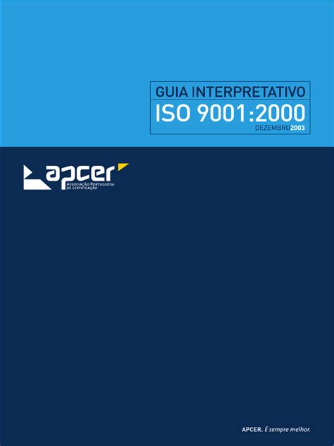 Apcer Iso 9001 2000 Pdf Qualidade Negócios Business