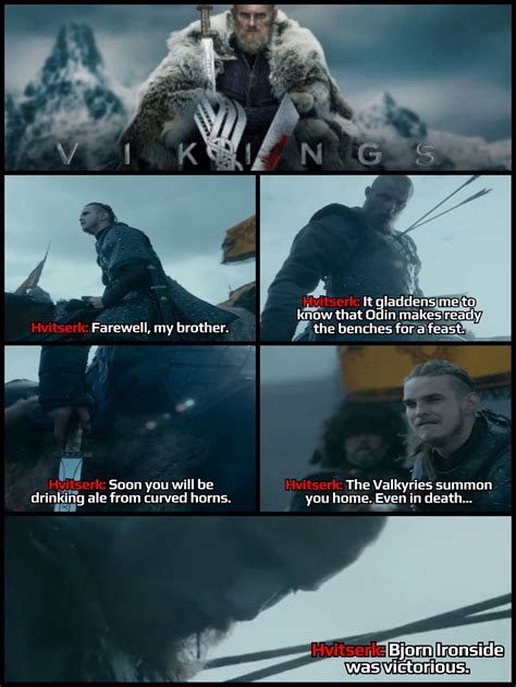 Vikings Season 6 Episode 11 Hvitserk Say Farewell To His Brother To