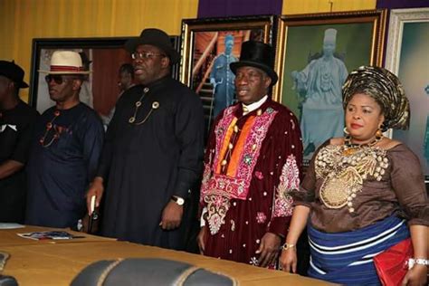 Goodluck Jonathan And Wife Patience At Coronation Of Dumaro Charles Owaba