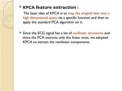 Pca And Kpca Of Ecg Signal Ppt Heart And Cardiovascular Diseases Diseases And Conditions
