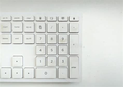 Modern Aluminum Sleek Keyboard With Soft Focus Stock Image Image Of