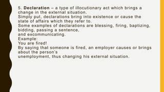 Types Of Speech Act PPTX