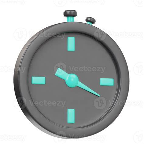 Digital Isolated Stopwatch Icon 3d Render Illustration 51069614 Png