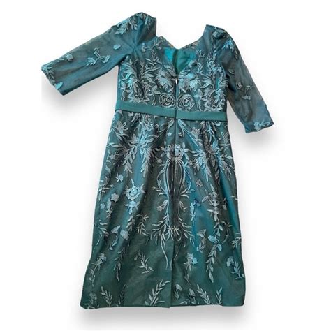 Jjs House Dresses Nwt Jjs House Cocktail Dress Green Lace Chiffon