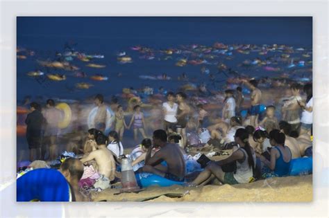 深圳大梅沙夜景图片素材 编号15603325 图行天下