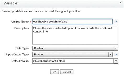 Users Control Whether To Show Hide Info With Flow Toggle Component