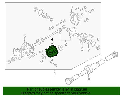 Genuine Rear Final Drive Coupling Assembly L34 Z52 T32 J11 38761