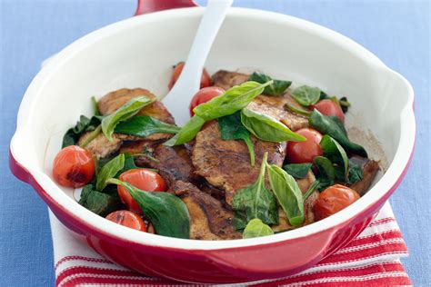 Balsamic Chicken With Spinach And Cherry Tomatoes