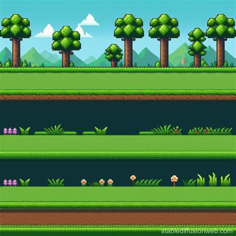 Arcade Greens Grass Slide Platformer Stable Diffusion Online