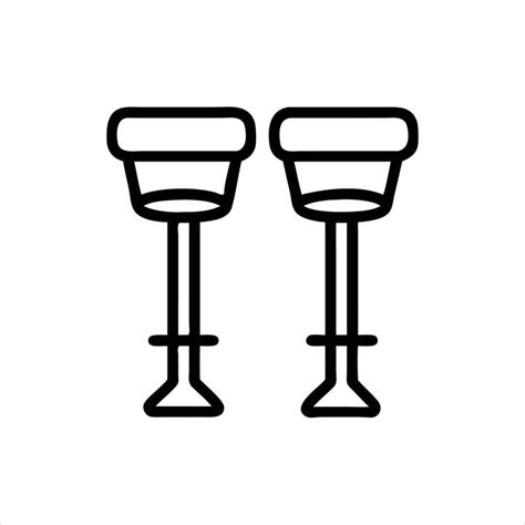 Bar Stool Icon Design Black And White 66152269 Vector Art At Vecteezy