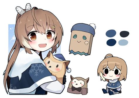 Nanashi Mumei Friend Smol Mumei Hootsie And Hooman Hololive And 1