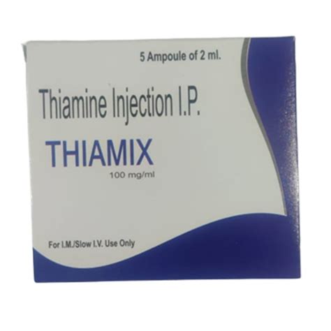 Thiamine Injection Ip 5 Ampoule Of 2ml 100mg At Best Price In