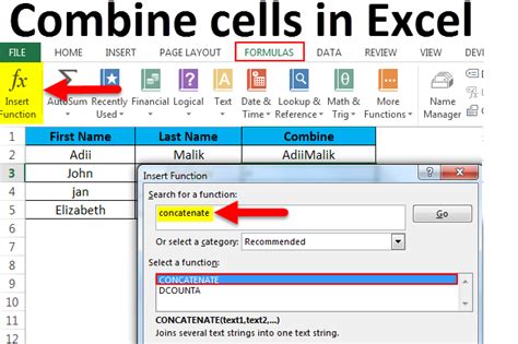 Combine Cells In Excel Examples How To Use Combine Cells